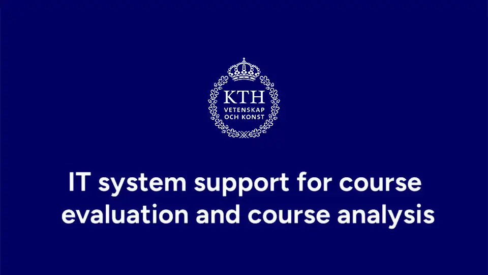 Course survey via Canvas | KTH Intranet
